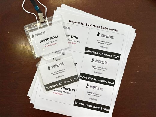 Printable Name Tags for Corporate Events, Double-sided (word Template) - Etsy