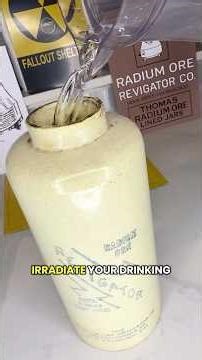 Making Radioactive Drinking Water 😳 #fallout #radium #radiumgirls #radioactive #history #antiques