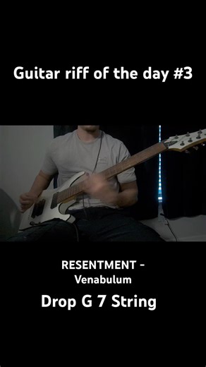 Brutal Drop G 7 String Riff #7stringguitar #metalguitar #djent