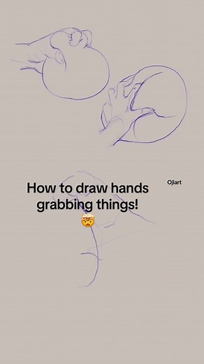 How to Draw Hands Grabbing Objects Step-by-Step