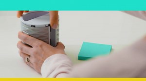 Post-it Note Dispenser with Post-it Pop-up Notes, White Base with Grey Geometric Pattern, 1 Aqua Splash 3 in. x 3 in. Super Sticky Note Pad, Classroom or Office Supplies (Pack of 6)