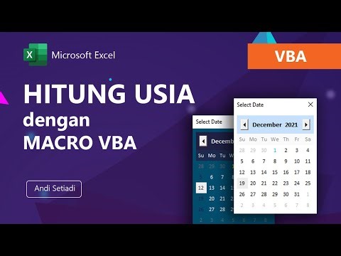 Cara Menghitung Usia/Umur Dengan Menggunakan Macro VBA