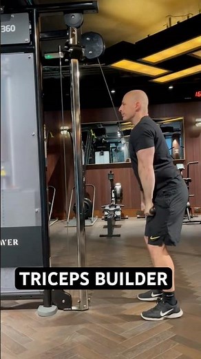 Cable Tricep Pushdown: Straight Bar Form & Techniques/ Gym Exercise Library