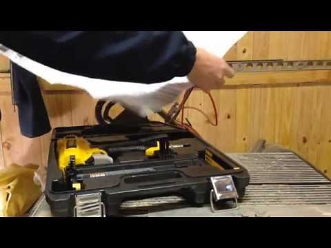 DeWalt 18 Gauge Brad Nailer Unboxing