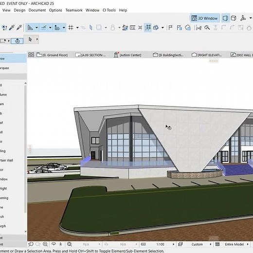 How to turn on Shadow/fix in Archicad