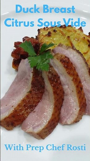 Sous vide pre-cooked Duck Breast with Citrus| Prep Chef | Cuisine Service Singapore