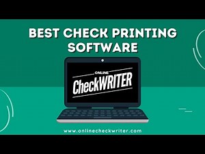 Best Check Printing Software | OnlineCheckWriter