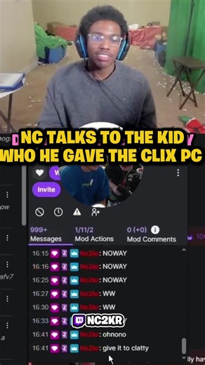 The kid who I gave the Clix pc finally got it | clix
