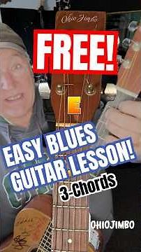 🎸 Quick & Easy 3-Chord Blues Lesson! 🎶
