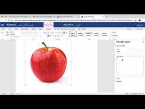 How to add alt text to a Microsoft Word Online document