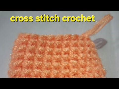 How to Crochet Cross Stitch Single Crochet | Step-by-Step Tutorial#crochet #knitting #crochetting