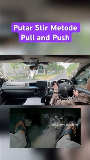 Turn the Steering Wheel Pull and Push Method #drivingtutorial