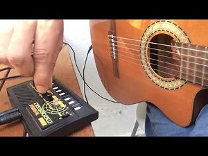 Korg Monotron Delay // Audio in Classic Guitar