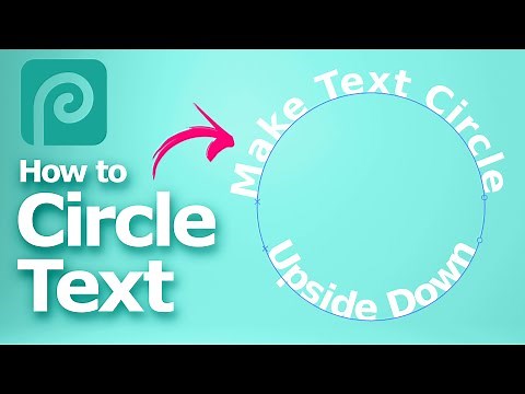 How to make text circle in Photopea