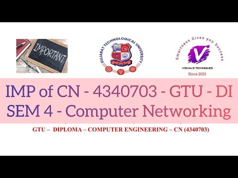 IMP Questions - CN - 4340703 | Question Bank of Computer Networking - DI CSE SEM 4 | CN IMP - GTU