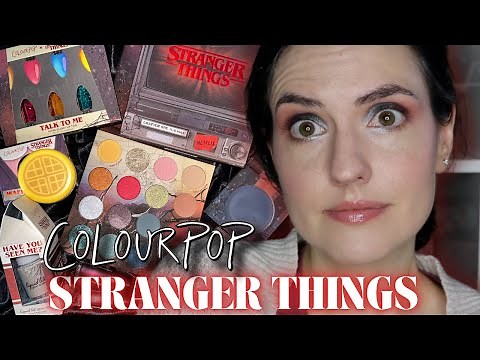 NEW ColourPop STRANGER THINGS Collection Review | Swatches, Comparisons & Tutorial