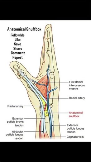 ANATOMICAL SNUFFBOX #bams #bhms #mbbs #anatomy #education #motivation