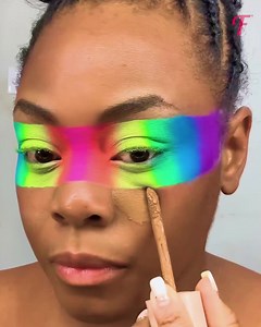 18K views · 15 reactions | Dramatic rainbow eye makeup tutorial | Fabiosa India | Facebook
