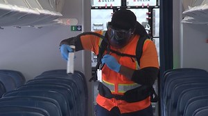 Watch how airlines disinfect their planes | CNN