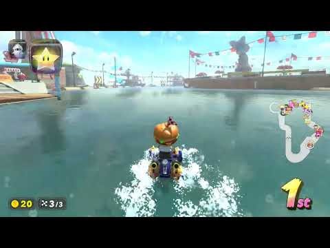 Mario Kart World Grand Prix how to avoid blue shells and win 1st place perfect 60 stars.