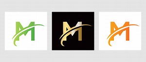 Monogramm M Buchstabe Logo-Symbol. Letter M Logo Design Vorlage