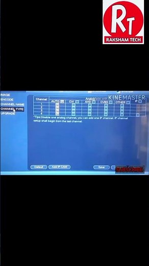 how to set channel type in dahua dvr?#cctv