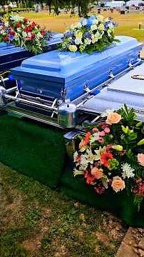 A Side-By-Side Committal Service Set-Up #burial #cemetery #funeral #grave #funeralservice #vault