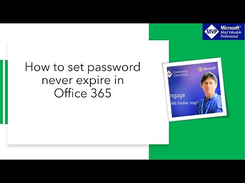 How to set password never expire in office 365 for a single user or all users