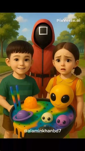 "Boy Eats Alien Candy While Girl Transforms Into Alien | Squid Game Twist"