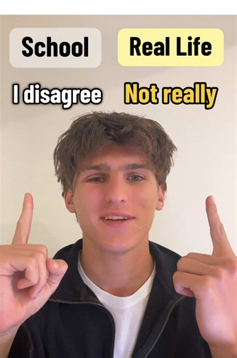 School English Vs Real Life English | english