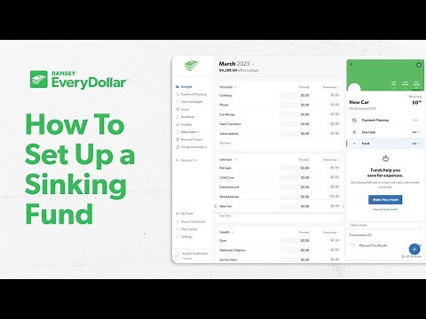 How To Set Up a Sinking Fund