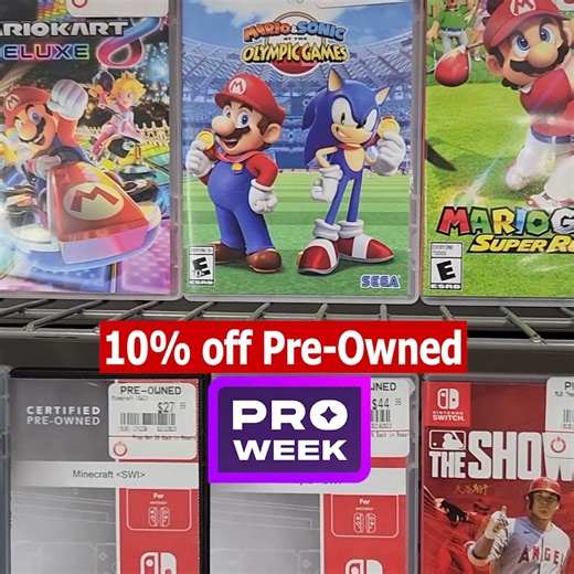 8.3K views · 164 reactions | Life hack on how to get a Pro Membership to pay for itself at GameStop! All Pro Members get 10% off any pre-owned console, video game and accessories. So if you're looking to pick something up might as well go Pro! Link to Pro Week deals: https://bit.ly/3n5Ow2a | GameStop | Facebook