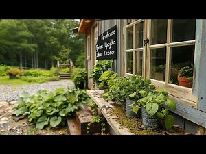 Create a Charming Rustic Farmhouse Garden with Upcycled Decor Ideas: Simple & Stunning