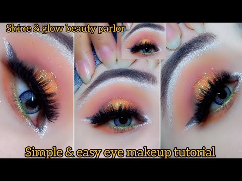 Simple & easy eye makeup tutorial for wedding step by step |bridal eyes makeup tutorial |shine&glow