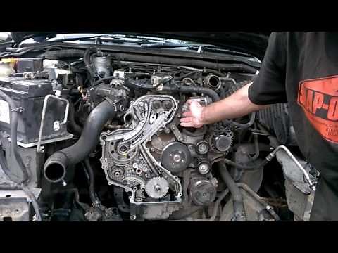 How to do nissan timing chain upgrade with engine still in the car