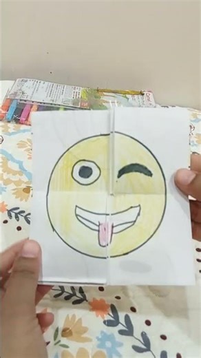 Magic paper emojis😍 | Craft this cute Emoji with paper | #papercraft #DIY #MagicEmoji