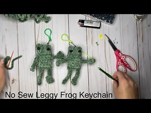 Crochet Leggy Frog Keychain