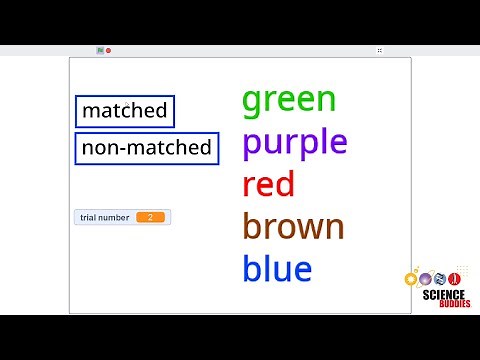 The Stroop Effect Test in Scratch | Science Project