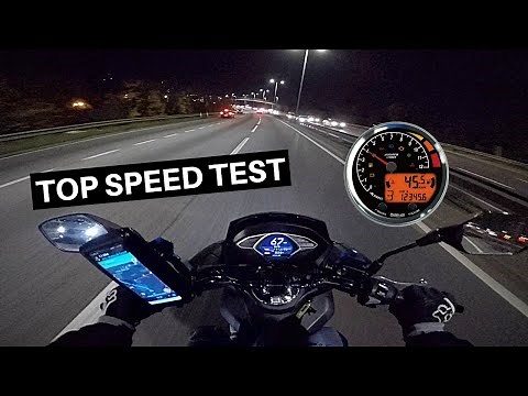 Honda PCX 125 2019 TOP SPEED TEST