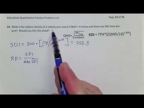 Relative Density and Stand Density Index 1