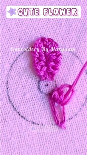 🌸✨ Flower| Easy Embroidery #shorts #embroidery #handbroidery #trending #challenge
