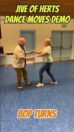 Jive of Herts dance moves demo: Instant Back Push; Bop Turns; Hula Hoop