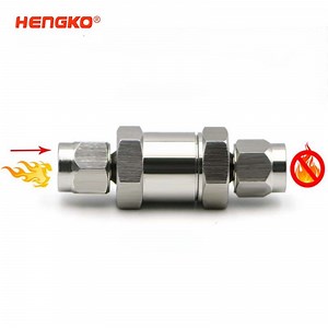 [Hot Item] Hengko Fba Flame Arrestor Stainless Steel Gas Safety Device Check Valves Flammable Fire Gas Flashback Arrestor for LPG Propane