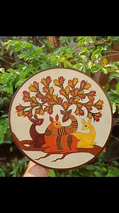 Beautiful MDF base wall plate..... 9474304309 #art #painting #traditional #artist #home #crafting @topfans | AMAR MATI