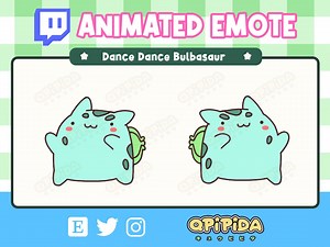 ANIMATED Bulbasaur Dance Emote for Twitch and Discord ! Cute Chibi Kawaii Pokemon Animated Emote for Streaming - Happy / Dancing Sticker - Etsy
