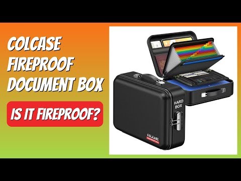 REVIEW (2025): COLCASE Fireproof Document Box. Features.
