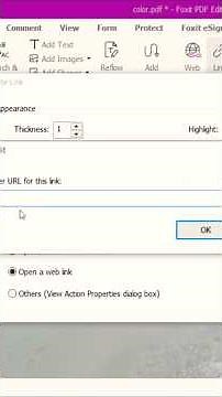 Add hyperlink in Foxit PDF
