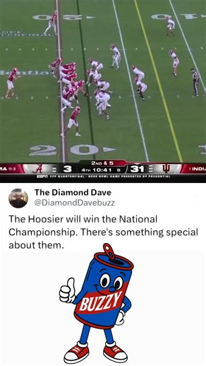 Buzzy on Instagram: "Facebook Post 🏈🔥 DIAMOND DAVE IS BUYING IN 🔥🏈 Diamond Dave dropped a bold take — the Indiana Hoosiers football team has something special brewing. Not hype. Not wishful thinking. Just belief in the culture, toughness, and direction of this program. There’s confidence. There’s momentum. And Dave thinks this team is closer to breaking through than people want to admit. 💬 Hoosier fans — do you feel it too? 👇 Let us know in the comments 👇 #BuzzedSports #IndianaHoosiers #I