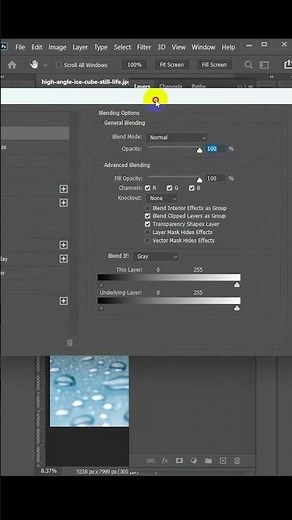 Bleending orange with ice photoshop tutorial