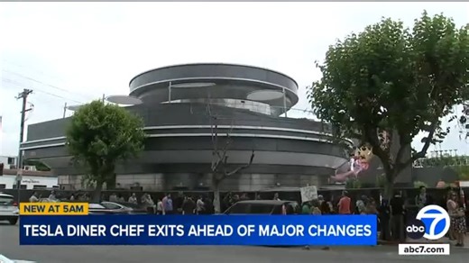 22K views · 125 reactions | The head chef at the Tesla Diner in Hollywood is leaving to open a new restaurant, the Los Angeles Times reported. Meanwhile, staff at the diner said it is preparing to become a full-service restaurant. See the full story here: https://abc7.com/post/tesla-diner-hollywood-set-become-full-service-restaurant-head-chef-departs-report-says/18175205/ | ABC7 Morning Show | Facebook